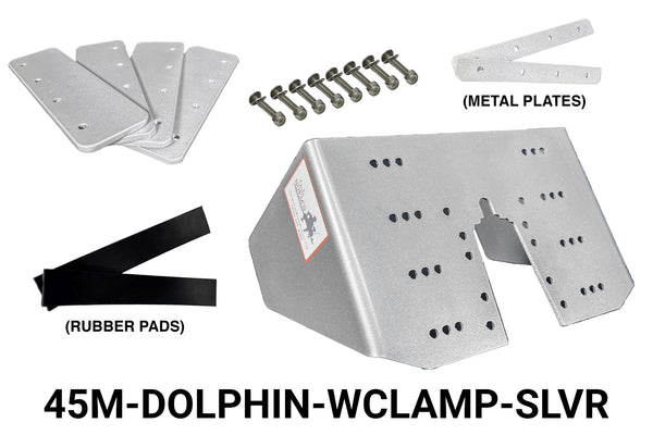LIMITED EDITION SILVER DOLPHIN TROLLING FIN WITH NO-DRILL CLAMP SET ...