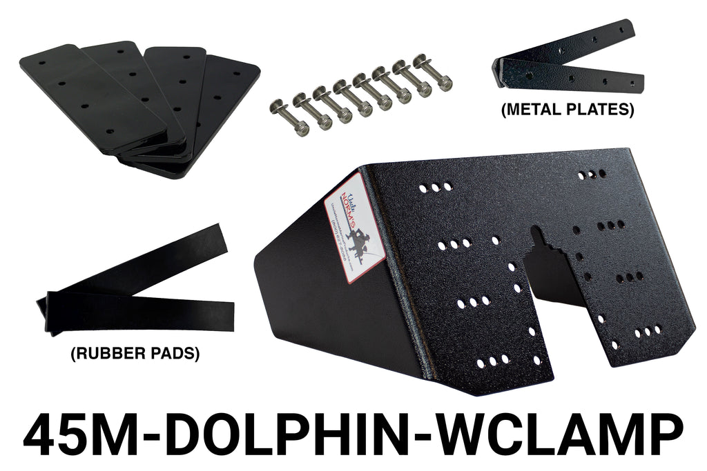 Dolphin-Trolling Fin with No-Drill Clamp Set – Safe Jack